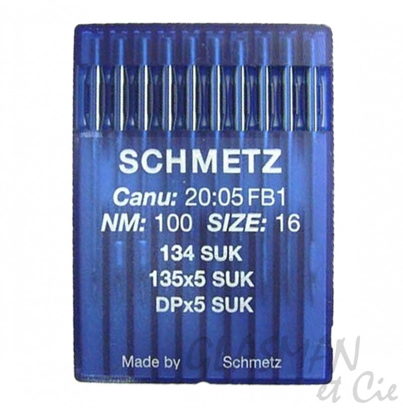 Aiguilles machine à coudre 134 SUK/ 135X5 SUK - NM100 - 10pcs GROZ BECKERT/SCHMETZ